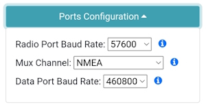 Ports Menu - SparkFun RTK Product Manual